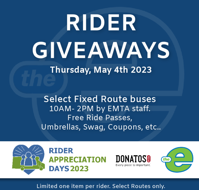 RIDER GIVEAWAYS – Erie Metropolitan Transit Authority