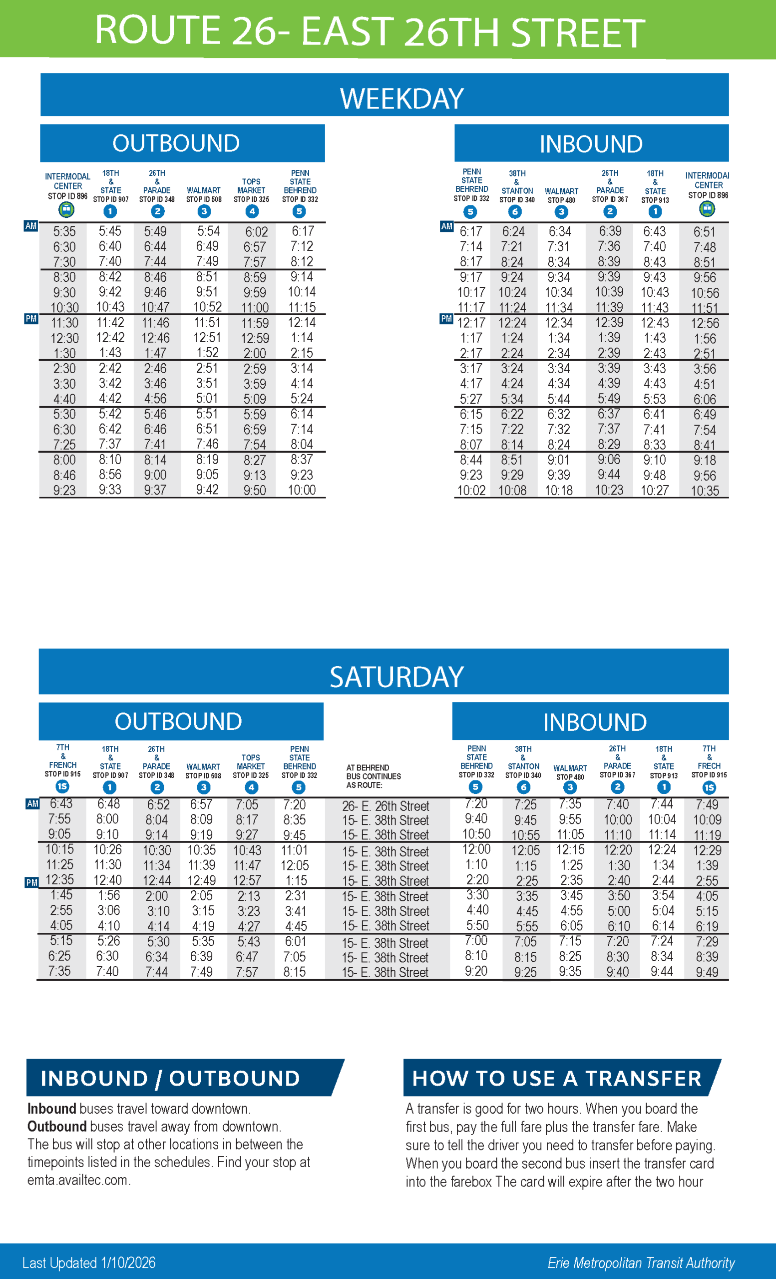 Routes – Erie Metropolitan Transit Authority